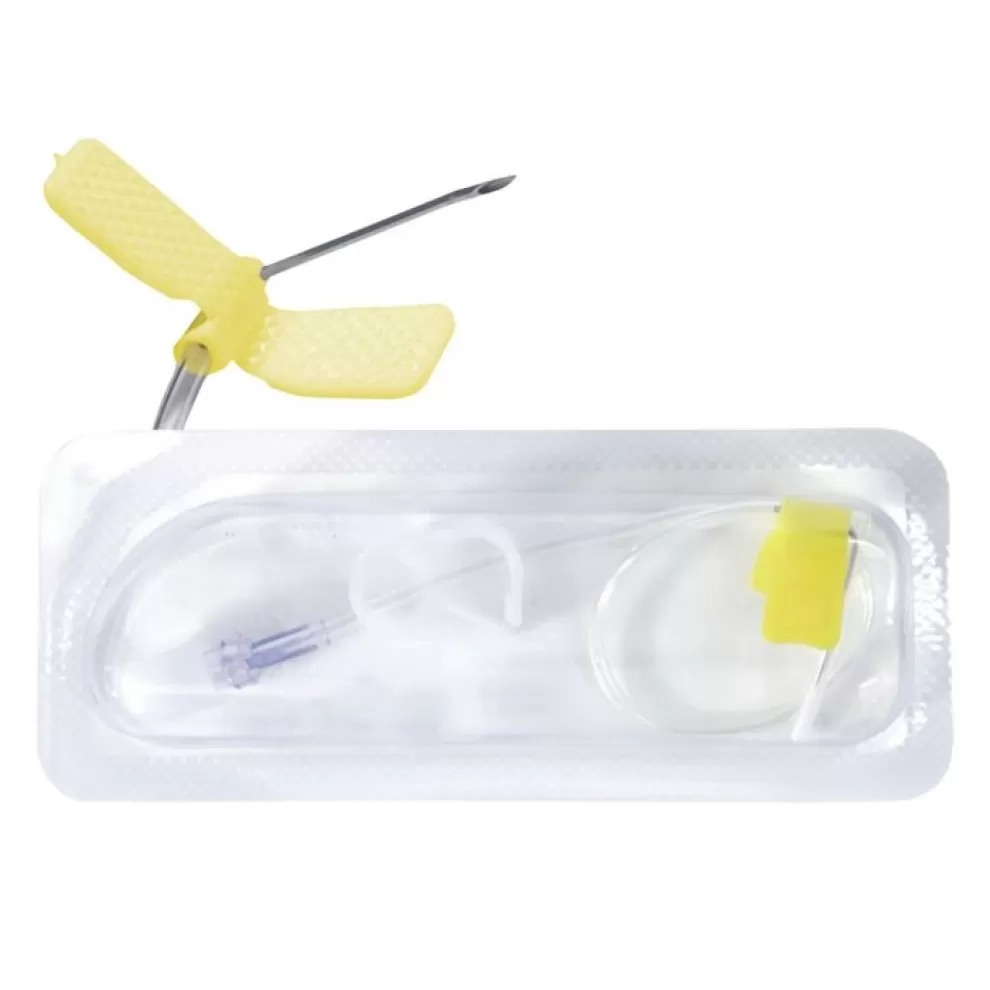 Ac Huber cu Aripioare, 19G X 20mm, Steril, Ambalat Individual